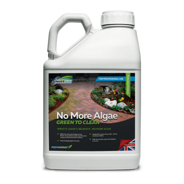 No More Algae, biocide cleaner is an effective Grime & Algae Remover
