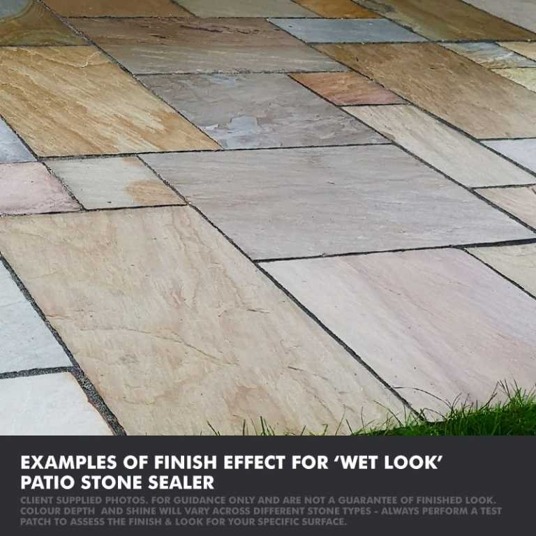 Wet Look Patio Sealer: Best on Stone, Slate, Sandstone with a 3 for 2 Deal!