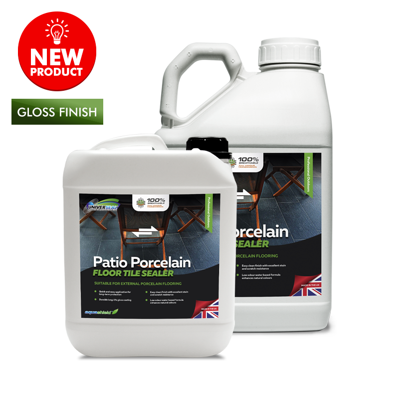Patio Porcelain Floor Tile Sealer - ready to use, 100% breathable formula