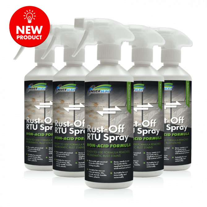 Universeal Rust-Off, Unique Non-Acid Rust Remover for Stone & Masonry